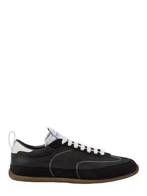 Alexander McQueen Suede-trimmed Leather Sneakers - Black