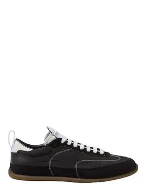 Alexander McQueen Suede-trimmed Leather Sneakers - Black