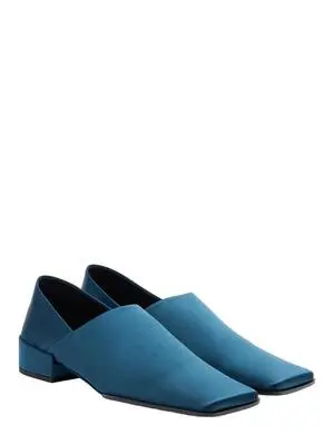 Alaïa Satin Slip-on Shoes - Blue