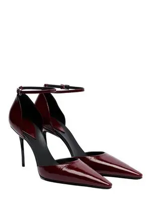 Alaïa 90 Leather Pumps - Burgundy
