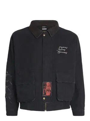 Enfants Riches Déprimés Cotton Constructivist Hunting Jacket - Black