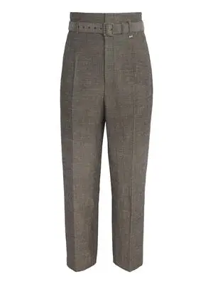 VIVIENNE WESTWOOD Wool Corset-detail Trousers - Beige