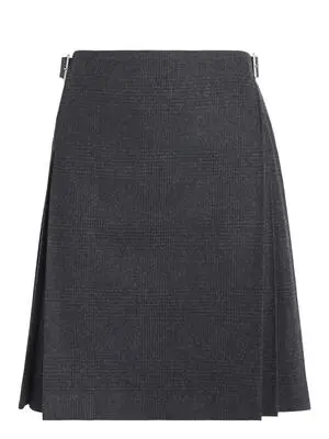 Johnstons Of Elgin Wool-cashmere Tailored Mini Skirt - Grey