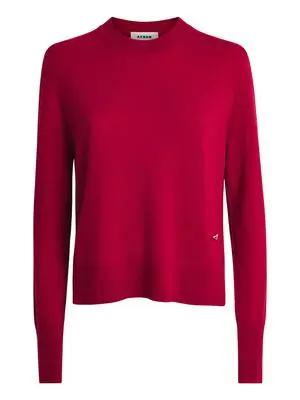 AERON Wool-cashmere Crew-neck Sweater - Red
