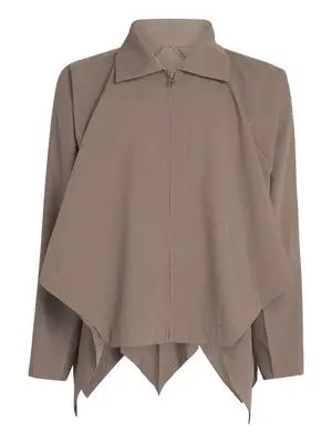 Issey Miyake Hybrid Flat Drape Jacket - Grey