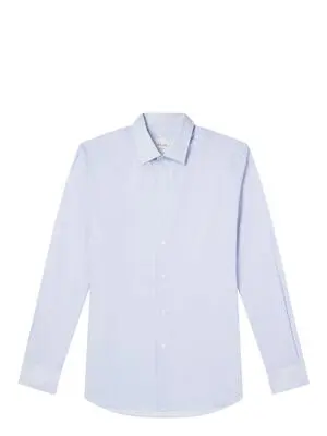 Paul Smith Striped Cotton-poplin Shirt - Blue
