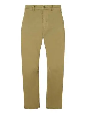 NILI LOTAN Carpenter Straight-leg Cropped Trousers - Green