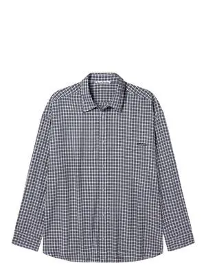 Acne Studios Checked Organic Cotton-flannel Shirt - Black