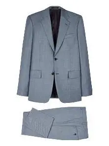 Paul Smith The Brierley Light Sharkskin Wool Suit - Blue