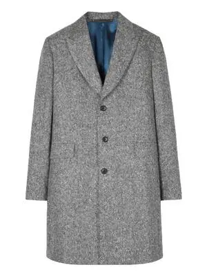 Paul Smith Flecked Wool Epsom Coat - Grey