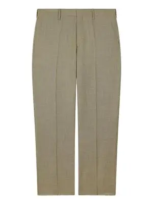 Paul Smith Overdyed Micro-houndstooth Wool Trousers - Yellow