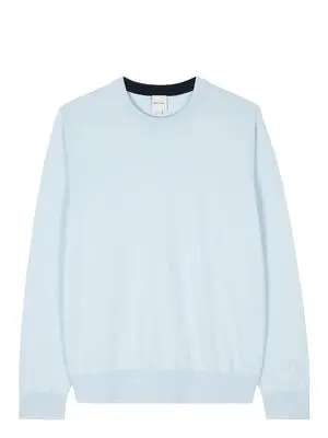Paul Smith Light Organic Cotton Knitted Sweater - Blue