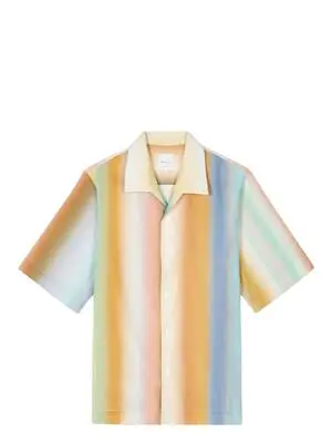 Paul Smith Oversized 'smith Stripe' Lyocell-cotton Shirt - Multicolour