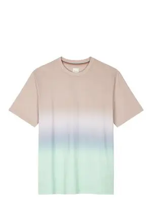 Paul Smith Mauve 'hazy Stripe' Print T-shirt - Purple