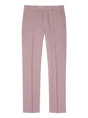 Paul Smith Linen Tapered-fit Trousers - Purple