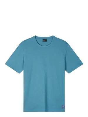 Paul Smith Marl Cotton-linen T-shirt - Blue