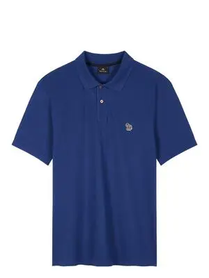 Paul Smith Royal Organic Cotton Zebra Polo Shirt - Blue