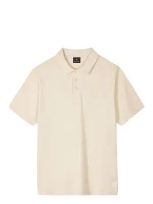 Paul Smith Ecru Regular-fit Linen-blend Polo Shirt - White