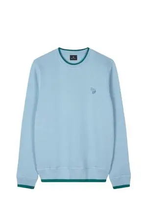 Paul Smith Broadstripe 'zebra' Sweatshirt With Contrast Tipping - Blue