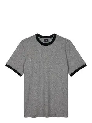 Paul Smith Grey Jacquard T-shirt - Black