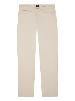 Paul Smith Tapered Cotton-linen Jeans - White