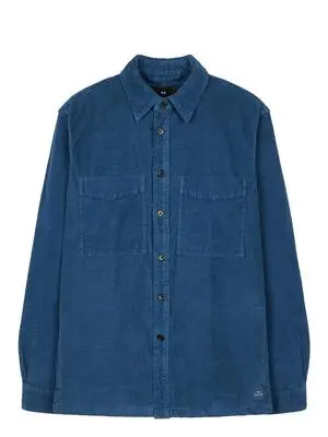 Paul Smith Mid- Organic-cotton Corduroy Overshirt - Blue