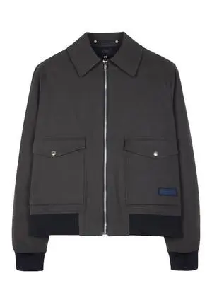 Paul Smith Cotton-nylon Twill Jacket - Brown
