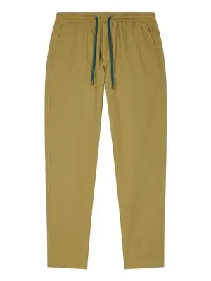 Paul Smith Cotton Poplin Drawstring Trousers - Green