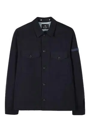 Paul Smith Navy Cotton-nylon Overshirt - Blue