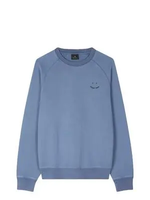 Paul Smith Washed Cotton Sweatshirt - Blue