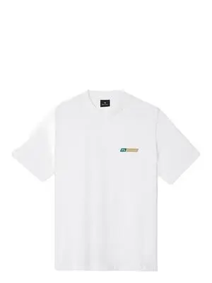 Paul Smith Ps Tilt Logo Cotton-blend T-shirt - White