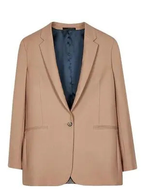 Paul Smith Taupe Wool Travel Blazer - Brown