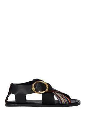 Paul Smith Merle Signature Stripe Webbed Cross Strap Sandals - Multicolour