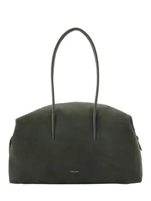 DEMELLIER Stockholm Suede Tote Bag - Green