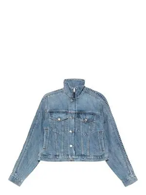 Alexander Wang Denim Track Jacket Blue