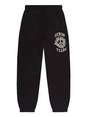 DENIM TEARS University Sweatpants - Black