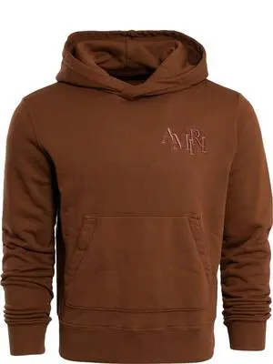 Amiri Staggered Hoodie - Brown