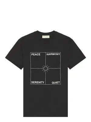 MUSEUM OF PEACE & QUIET Four Corners T-shirt - Black