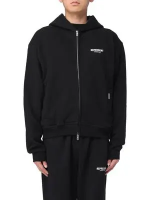 REPRESENT Full Zip Hoodie - Black
