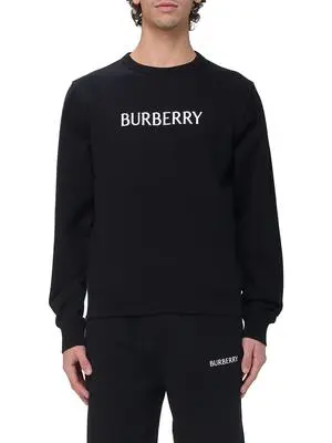 Burberry Logo Crewneck Sweatshirt - Black