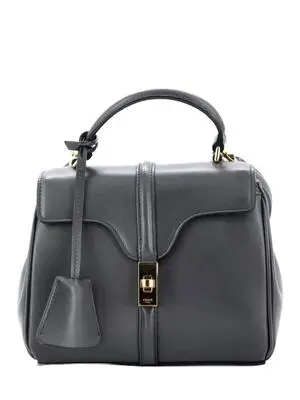 Celine 16 Top Handle Smooth Calfskin Mini Satchel - Grey