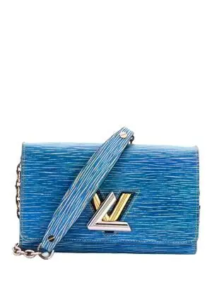 LOUIS VUITTON Twist Chain Wallet Crossbody Bag - Blue