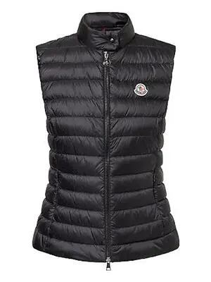 Moncler Igens Cinched-waist Shell-down Vest - Black