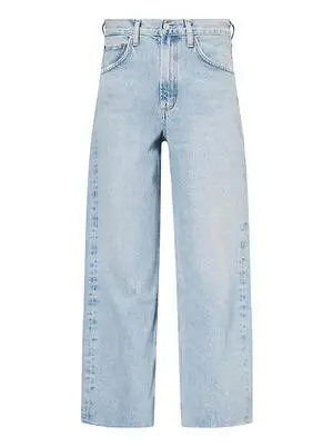 AGOLDE High-rise Barrel-leg Jeans - Force
