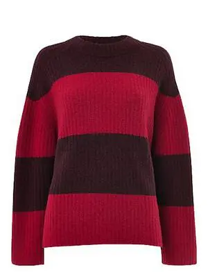 Whistles Wide Stripe Wool-blend Knitted Jumper - Multi-coloured