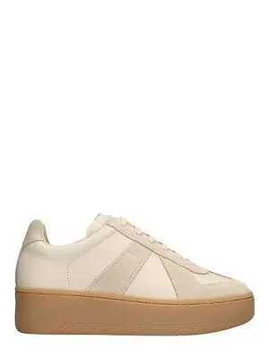 MAISON MARGIELA Chunky Replica Leather Trainers - Beige