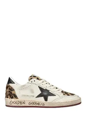 GOLDEN GOOSE Ballstar Leather Trainers - Cream Comb