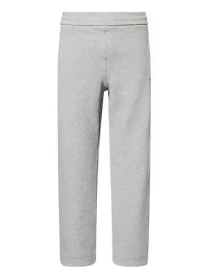 Moncler Brand-patch Cotton-blend Jogging Bottoms - Light Grey