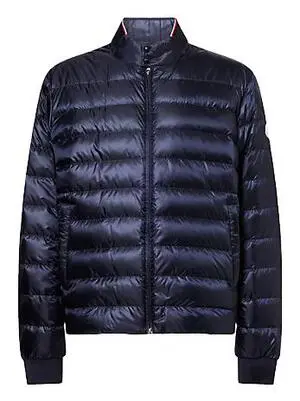 Moncler Rigel Biker Shell-down Jacket - Blue