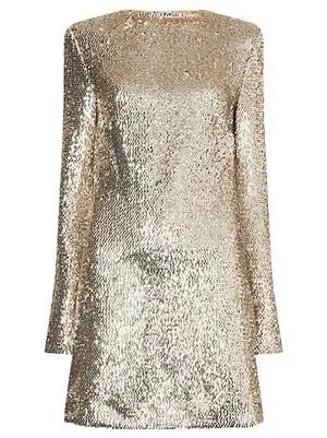Simkhai Opal Sequinned Mini Dress - Gold